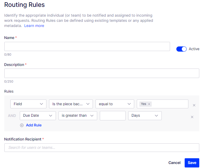 Work requests – Support Help Center