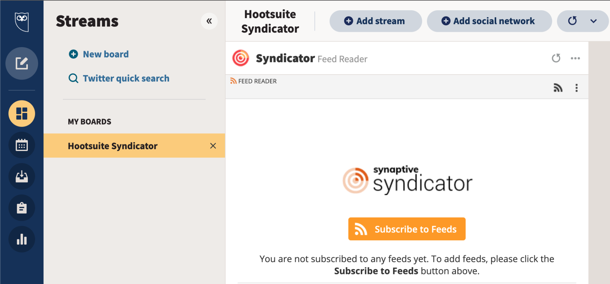Integrate HootSuite feed – Support Help Center