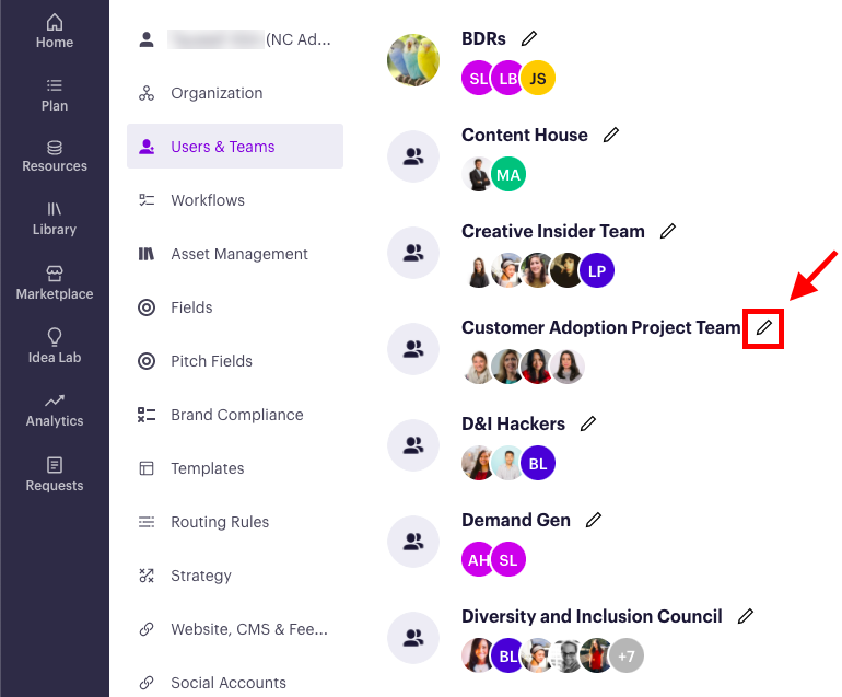 Manage users and teams – Support Help Center