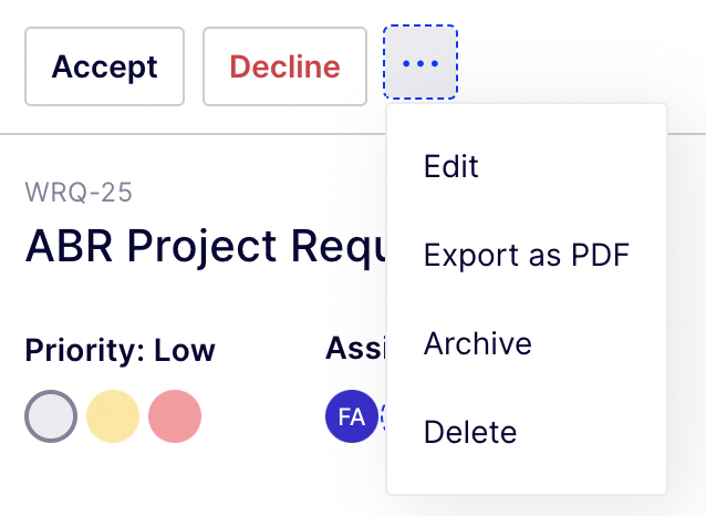 Work requests – Support Help Center