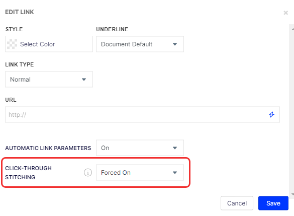Use click-through stitching – Support Help Center