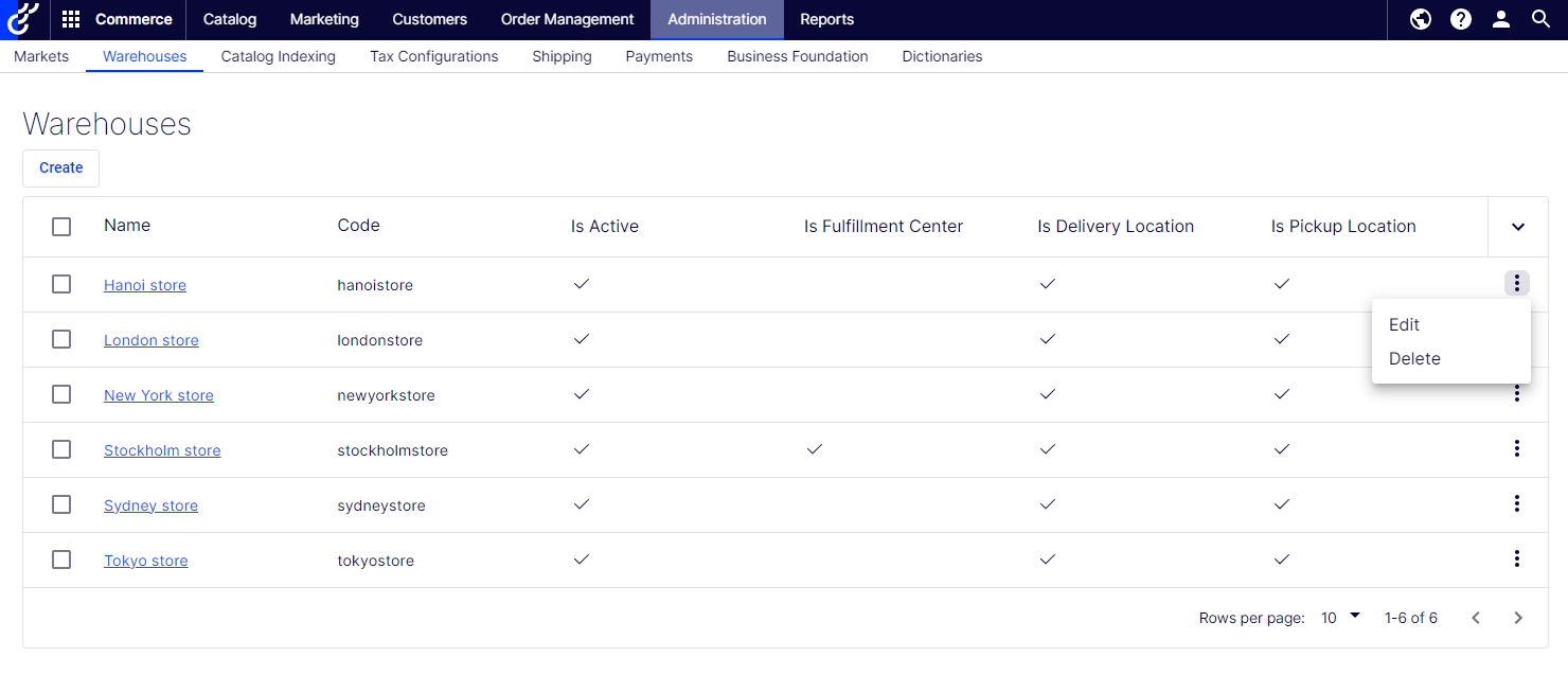 Warehouses – Support Help Center