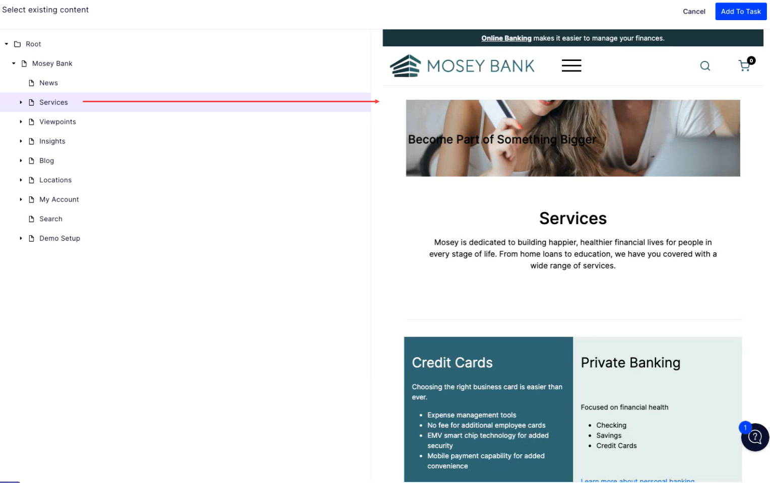 CMS publishing in CMP – Support Help Center