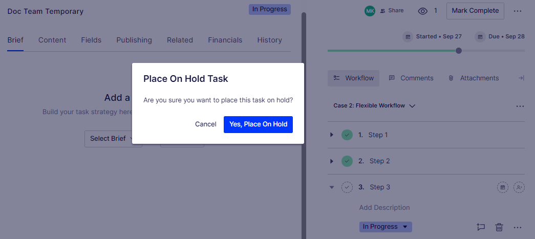 Manage tasks – Support Help Center