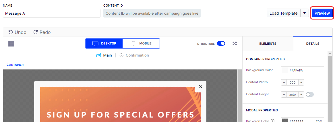Manage pop-up modals and forms – Support Help Center