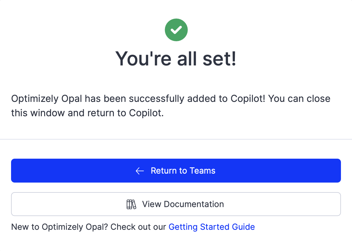 Optimizely Opal in Microsoft Copilot – Support Help Center