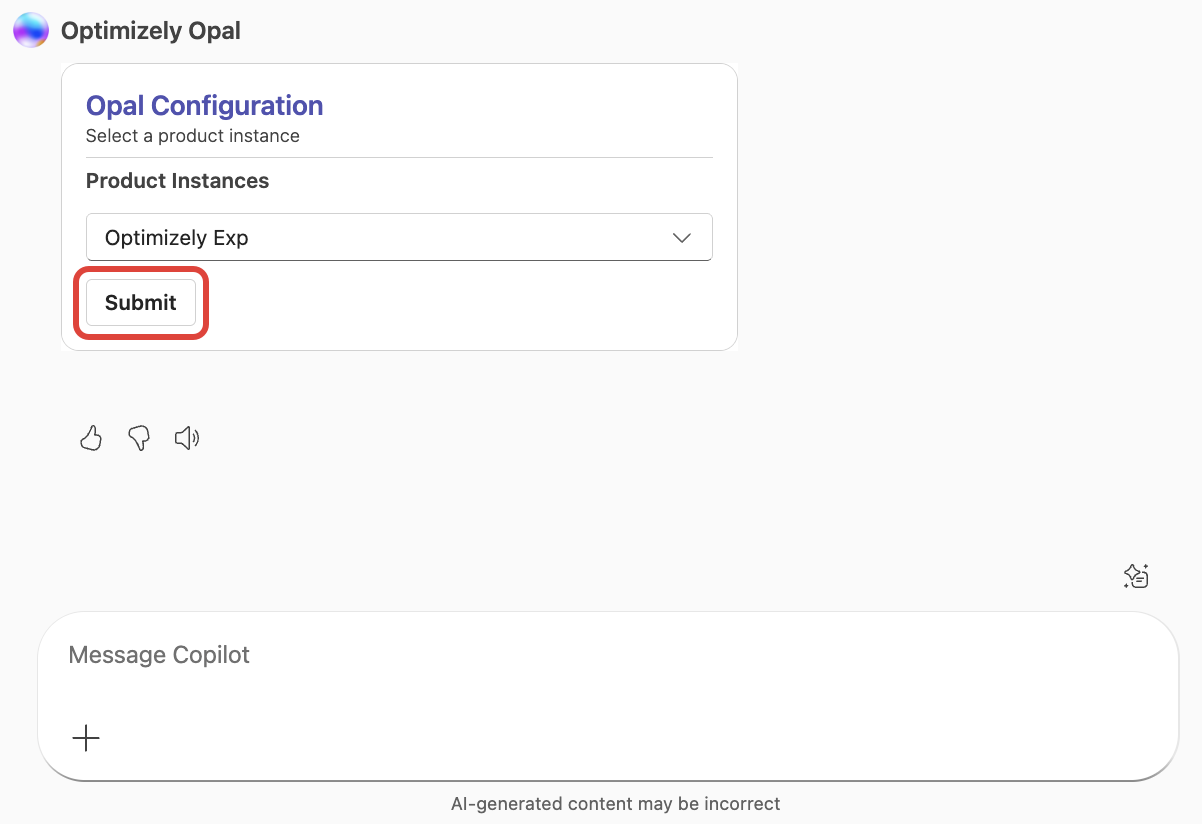 Optimizely Opal in Microsoft Copilot – Support Help Center
