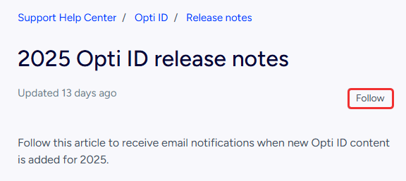 Overview of Opti ID – Support Help Center
