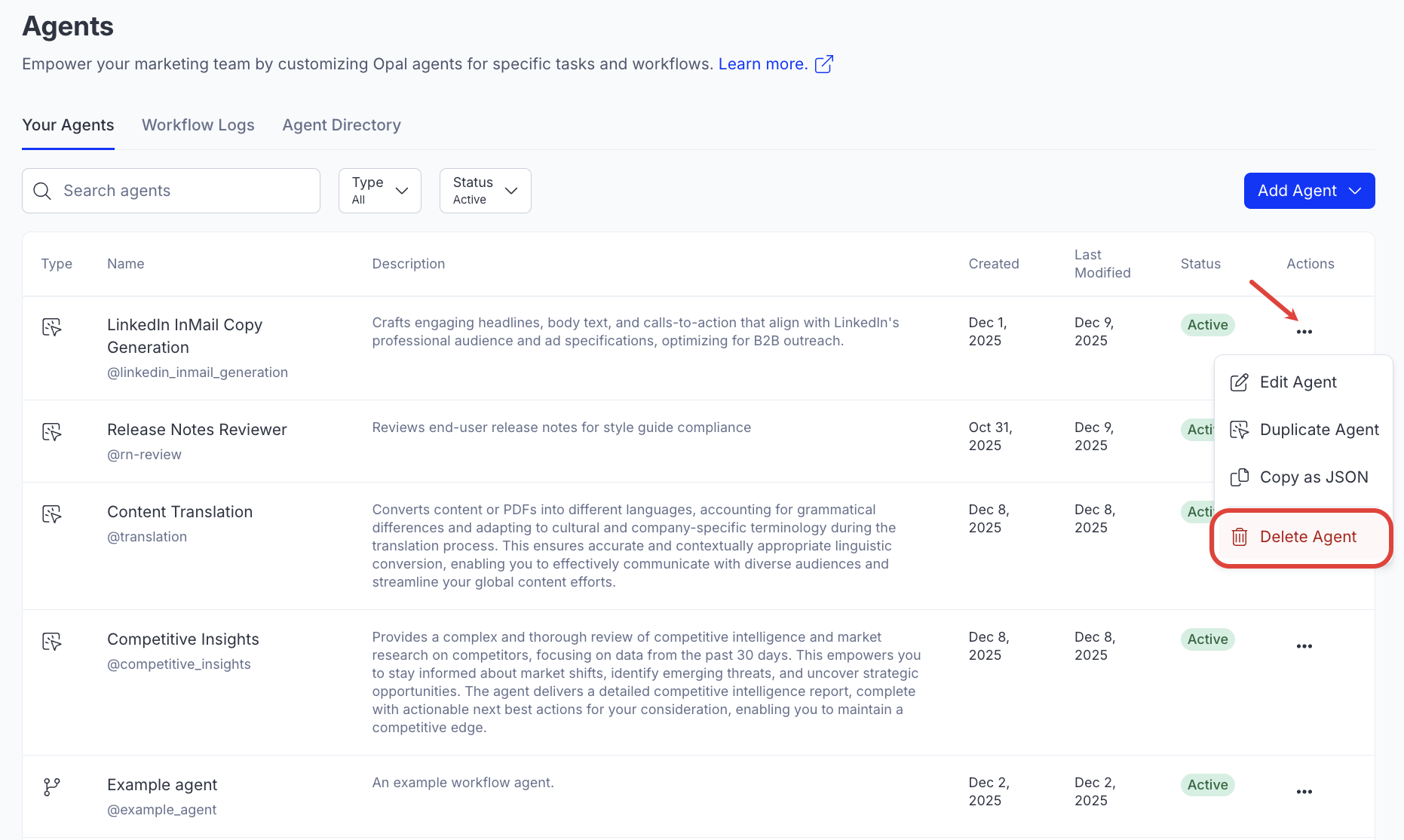Manage agents – Support Help Center