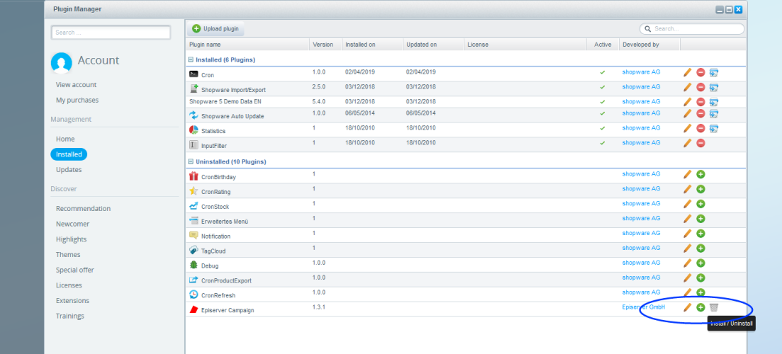 Install Shopware integration – Support Help Center