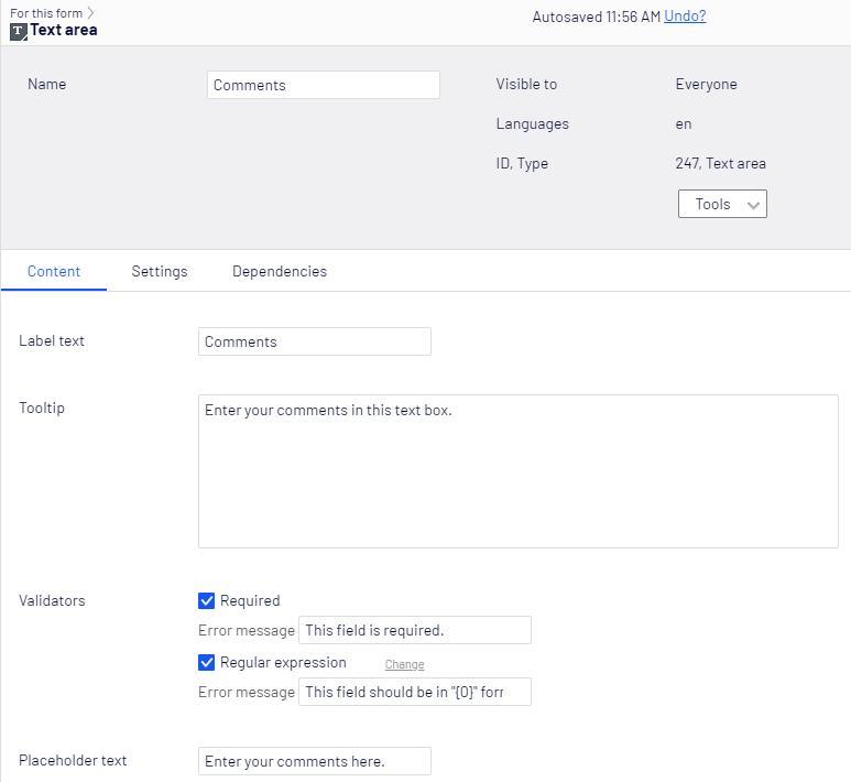Form Element Types Support Help Center