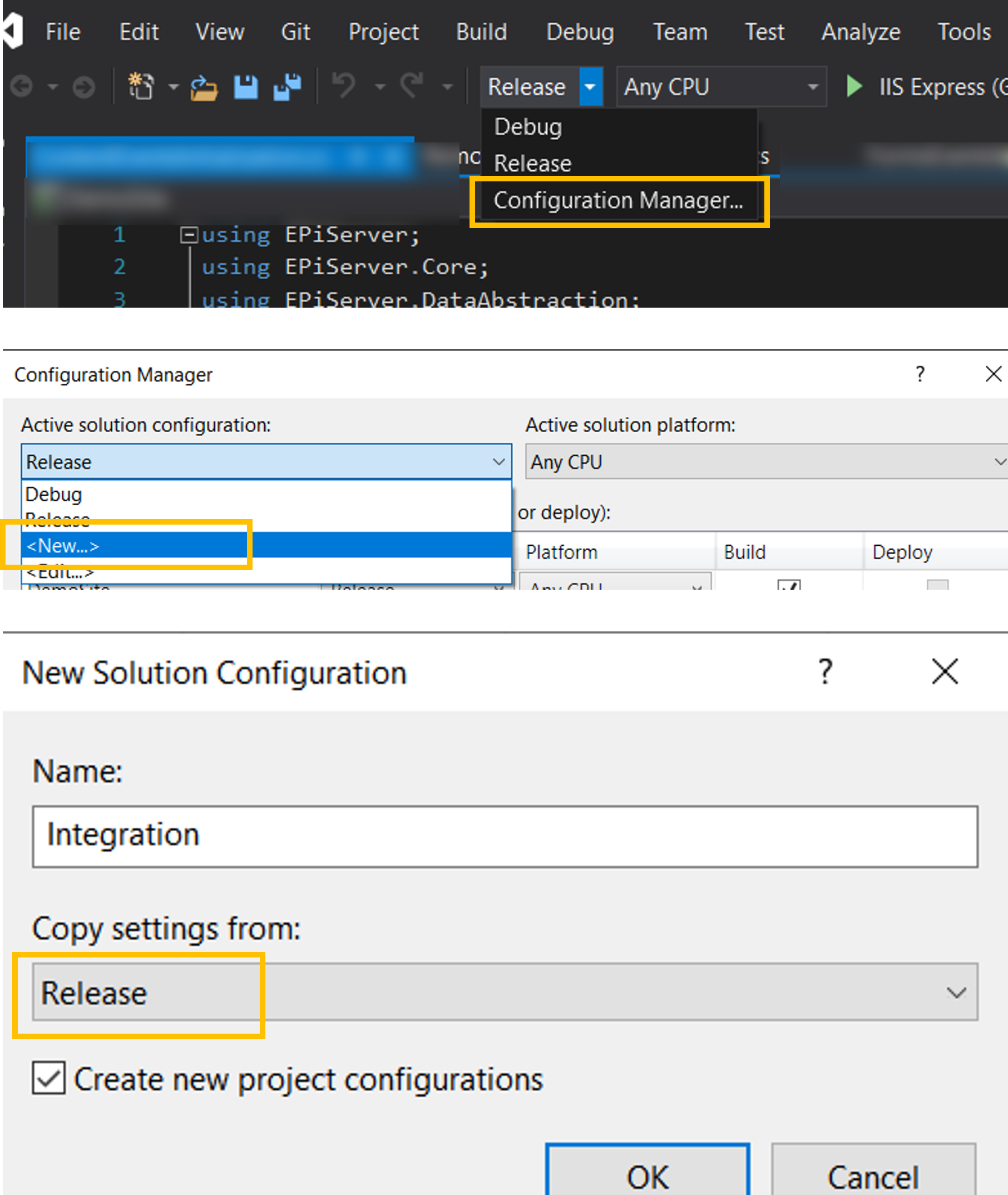 Configure Visual Studio To Make Integration Web config Transformation